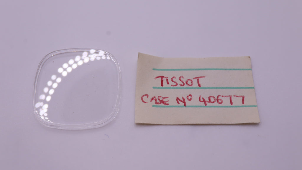Tissot - Acrylic Glass - Case Ref40677 - 26.25x26.25mm – Welwyn Watch Parts