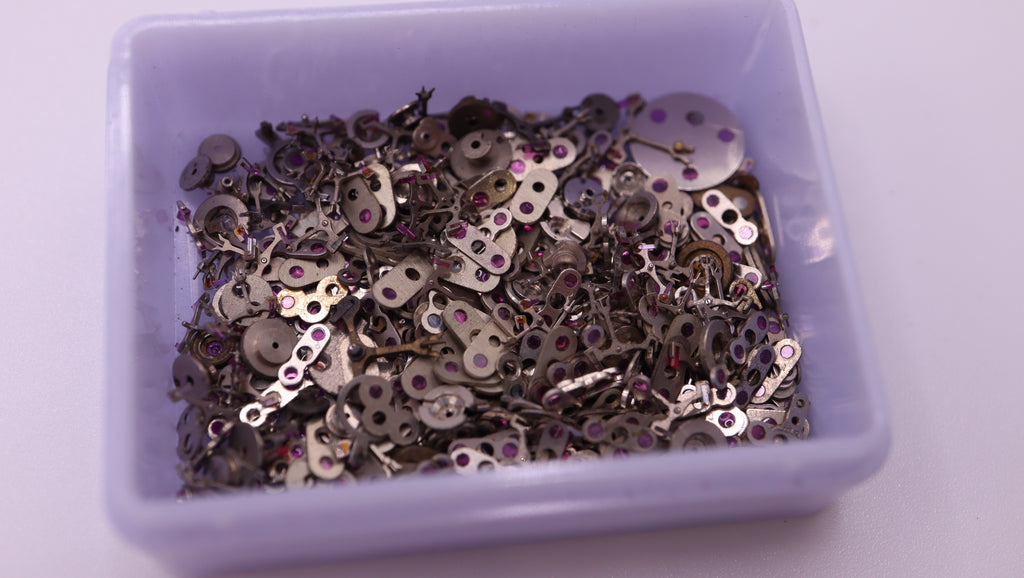 Watchmakers Lot - Cap Jewels & Pallets Mixed Lot – Welwyn Watch Parts